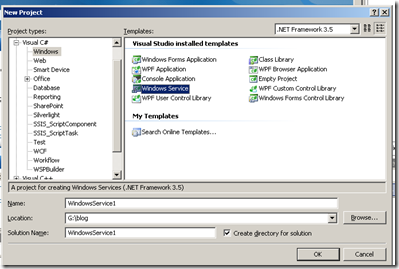dotnetstep: Install WindowService using installutil.